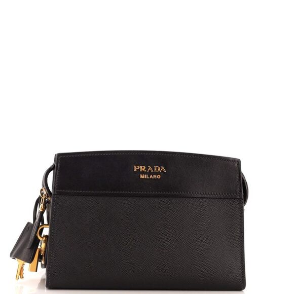 Prada | Bags | Prada Esplanade Crossbody Bag Saffiano With City Calf Small Black | Poshmark